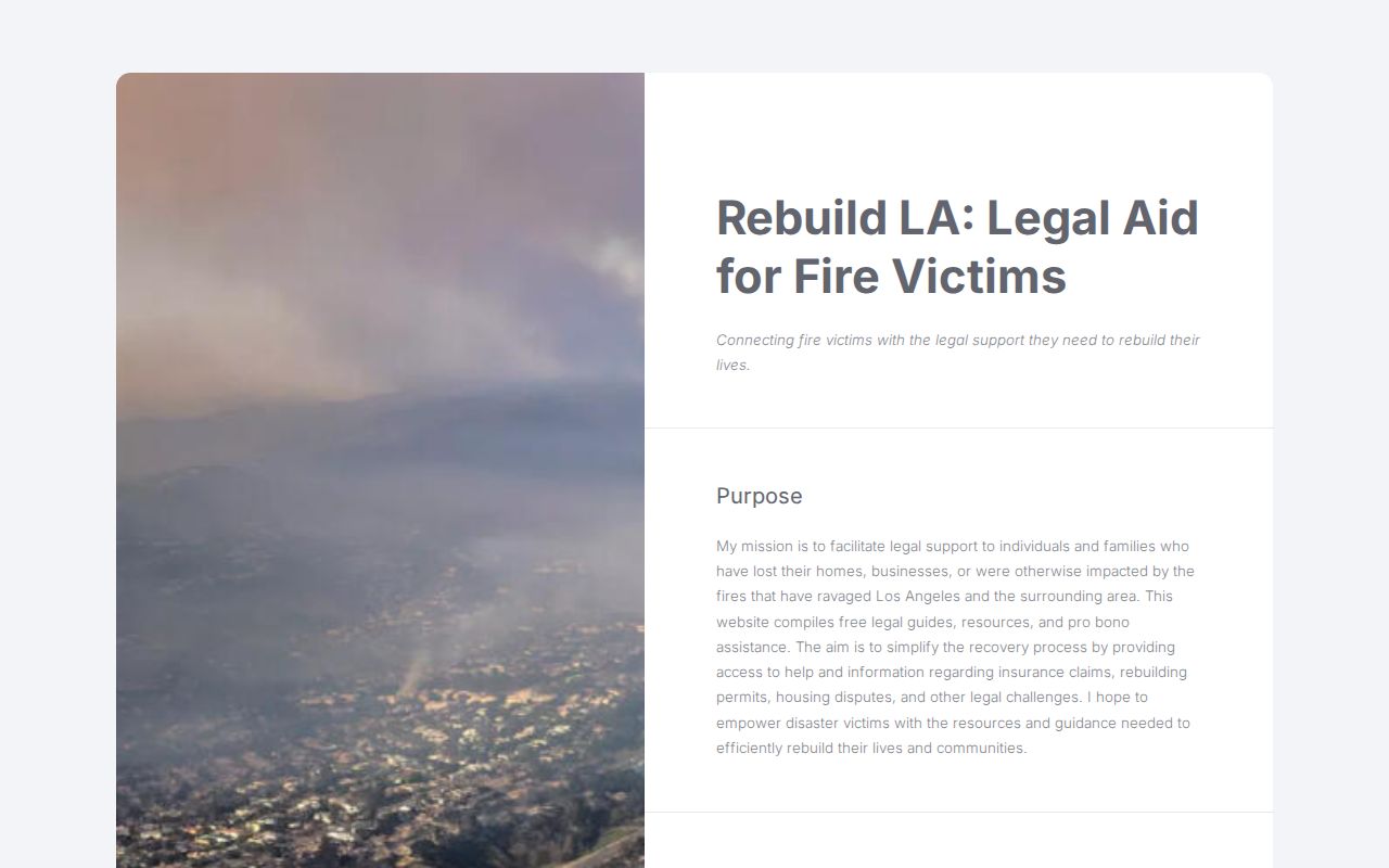 Rebuild LA: Legal Aid for Fire Victims